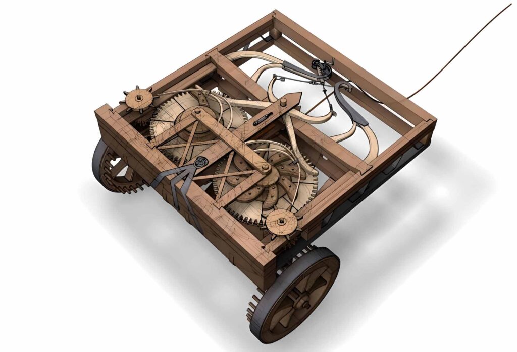 Leonardo da Vinci's Self-Propelled Cart, 1478 - Malevus