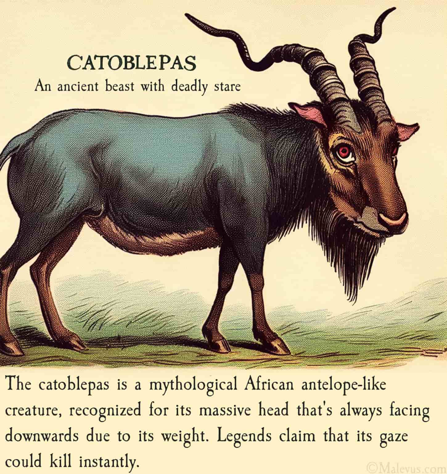 Catoblepas: An Ancient Beast with Deadly Stare - Malevus